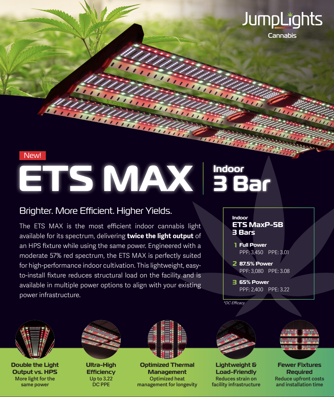 ETS MAX Indoor 5B 3 Bar - JumpLights®